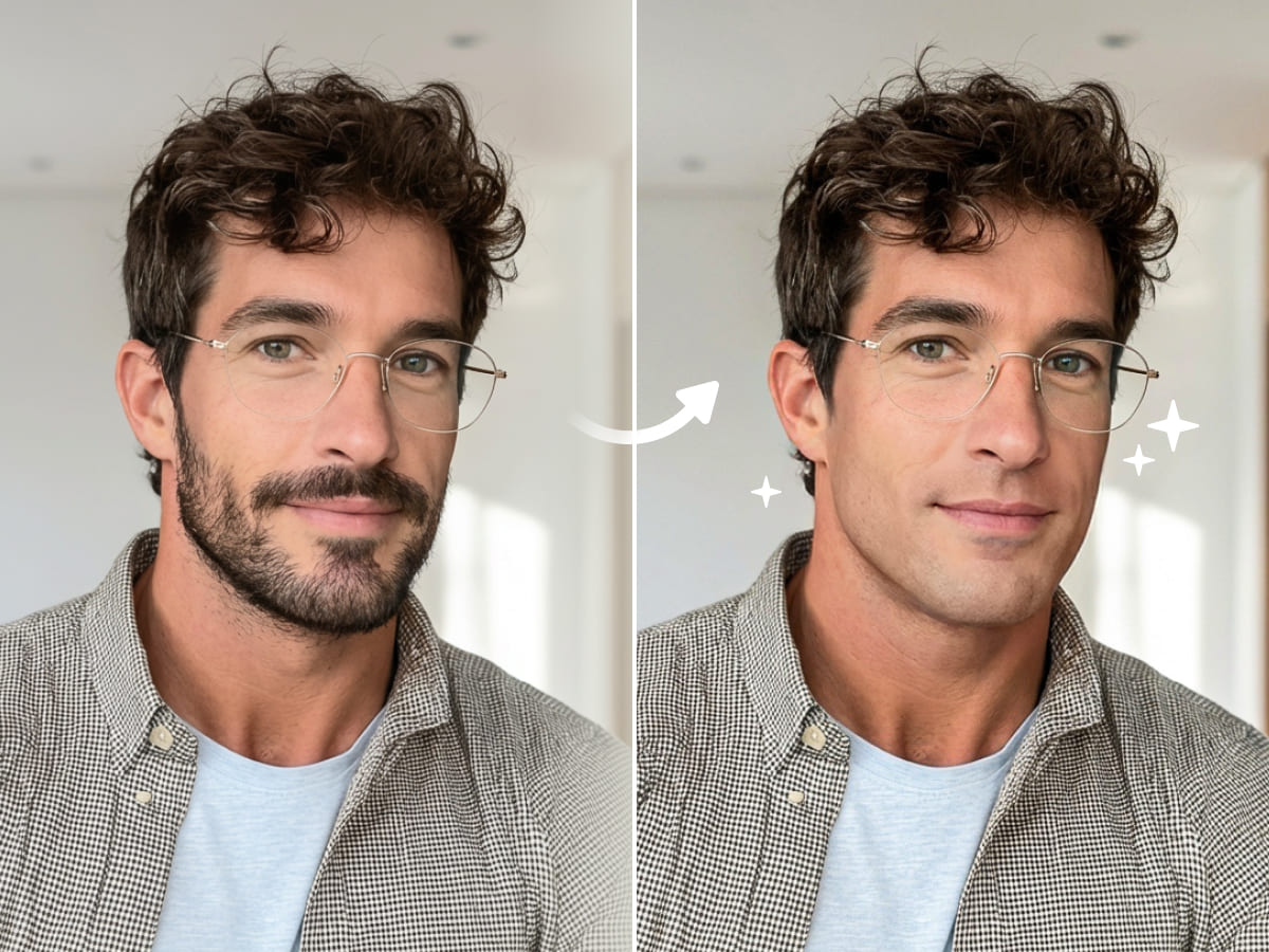 No Beard Filter | Remove Beard From Photo Free